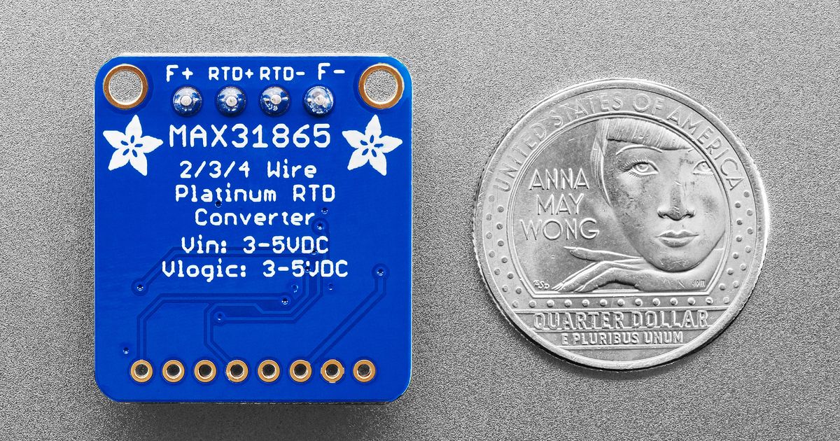 Adafruit MAX31865 PT100 RTD Temperature Sensor Amplifier | Thingbits ...