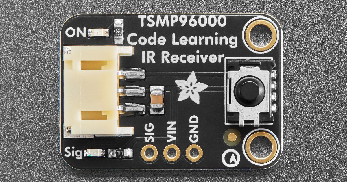 Adafruit TSMP96000 Code Learning IR Receiver Breakout | Thingbits ...