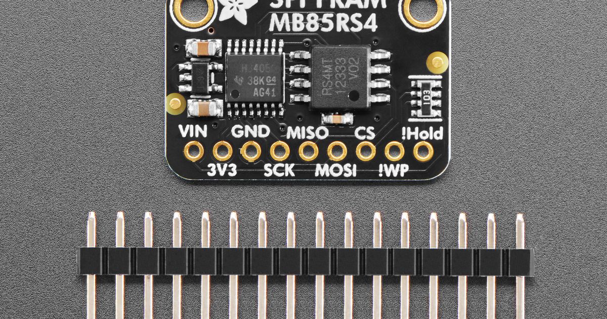 Adafruit MB85RS4MT SPI FRAM Breakout - 4Mbit 512KB | Thingbits Electronics