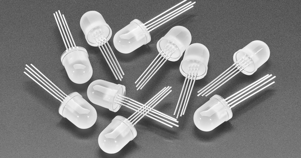 Diffused 10mm LED with Common Anode - Pack of 10 | Thingbits Electronics
