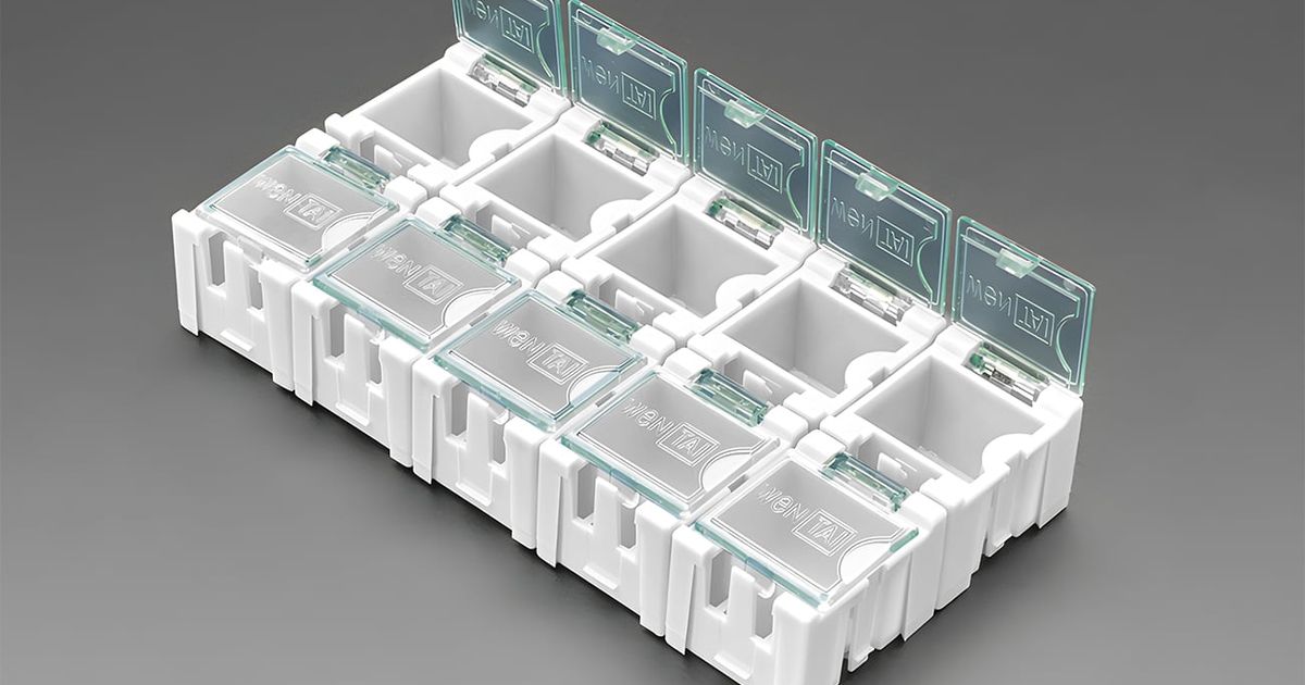 Tiny Modular Snap Boxes for Components Storage - Pack of 10 | Thingbits ...