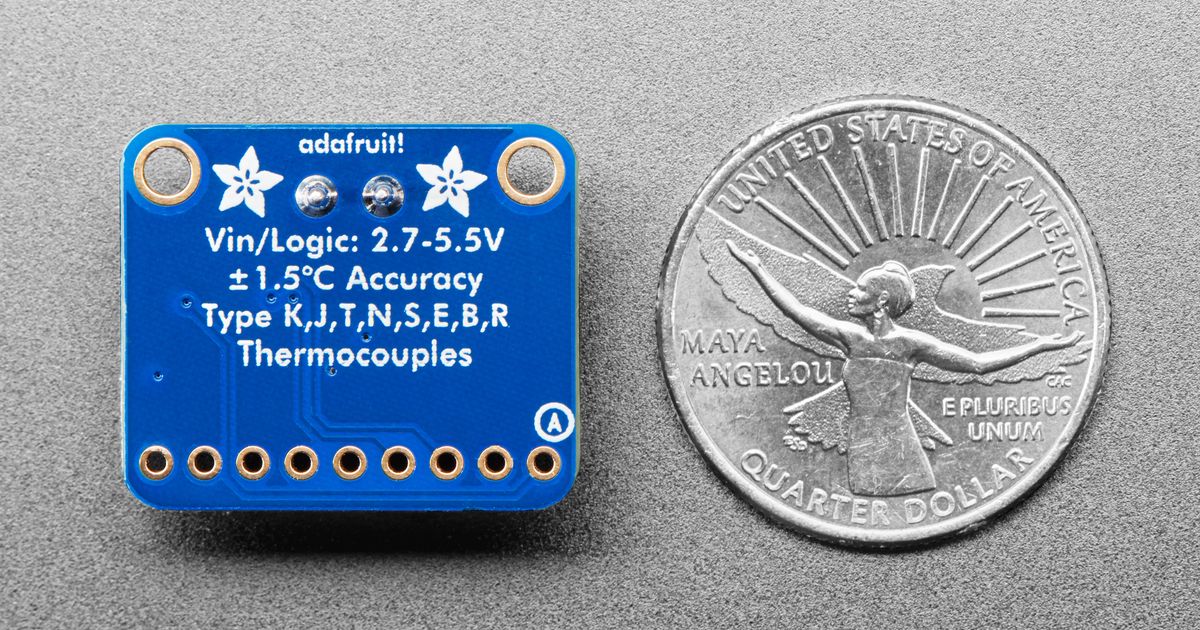 Adafruit MCP9600 I2C Thermocouple Amplifier Breakout | Thingbits ...