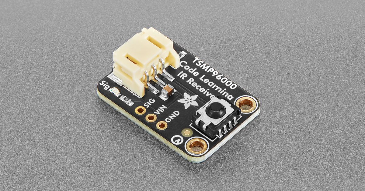Adafruit TSMP96000 Code Learning IR Receiver Breakout | Thingbits ...